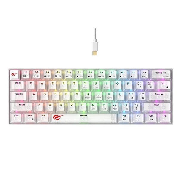 HAVIT KB903L TRANSPARENT - DESKCOM IT & Gaming